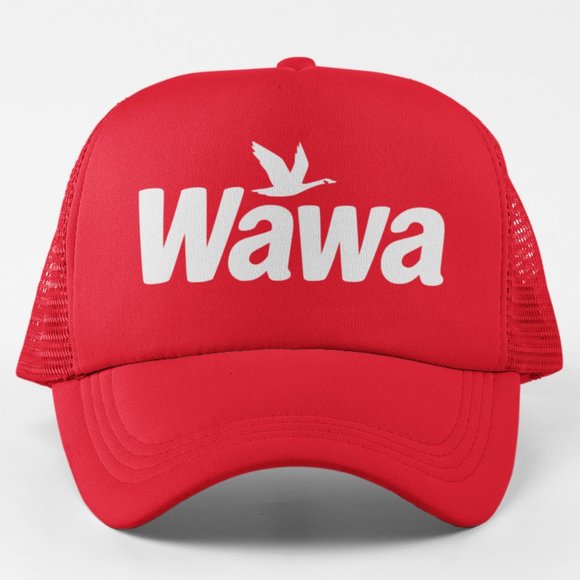 Accessories | New Wawa Foam Trucker Mesh Snapback Hat Red | Poshmark